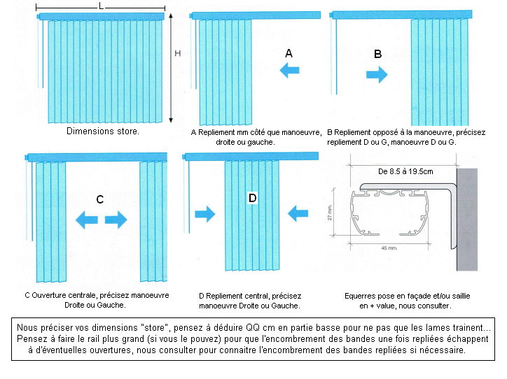 Le store à bandes verticales sur mesure de dégrif'store